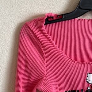 SHEIN | Tops | Hello Kitty X Shein Ribbed Crop Top | Poshmark